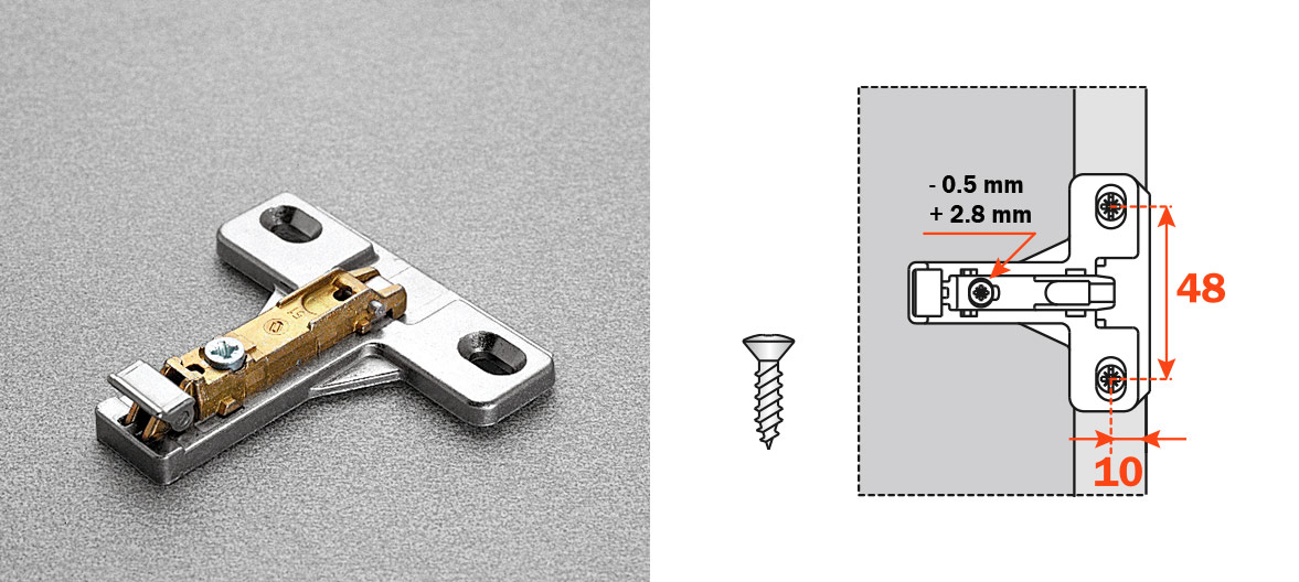 Face Frame mounting plates - SALICE
